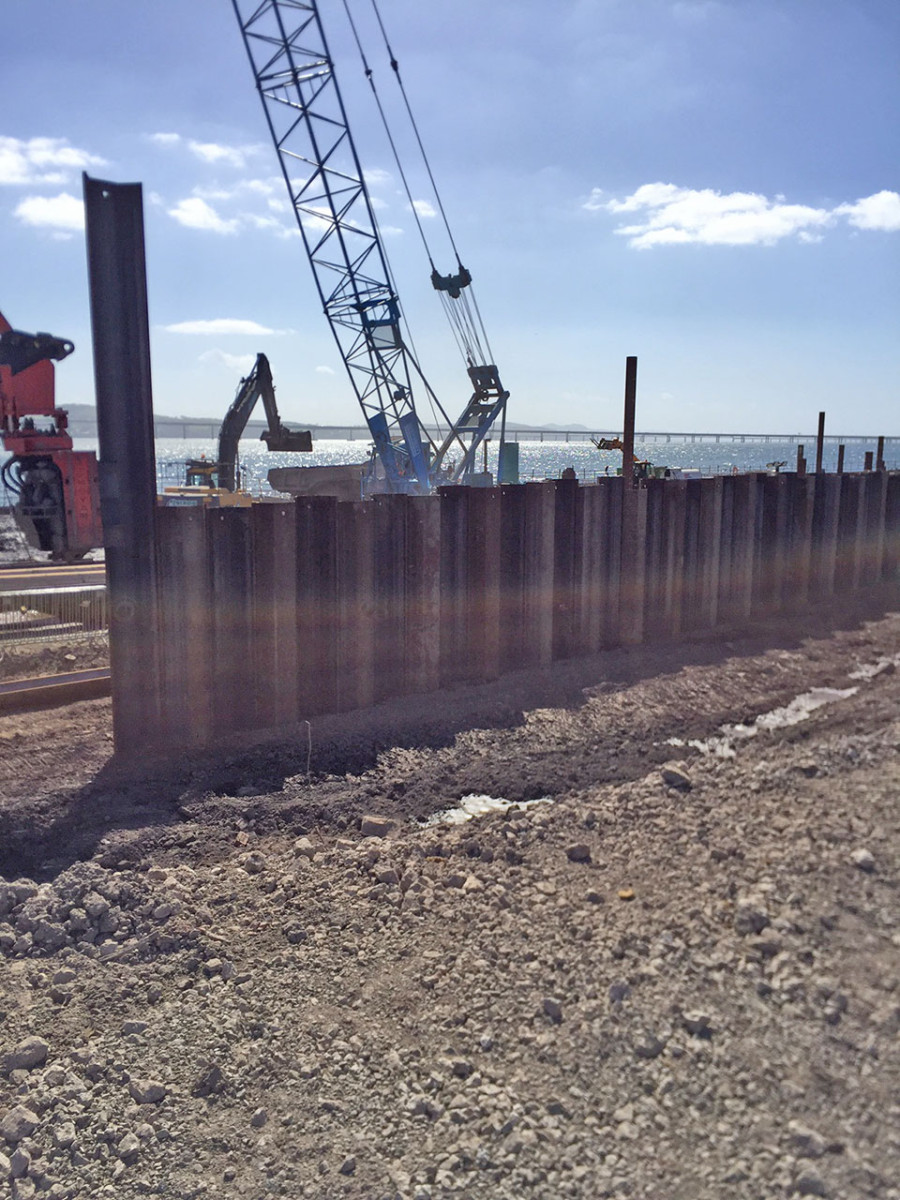 Prince Charles Wharf Extension, Dundee - Maxx Piling | Sheet Steel Piling