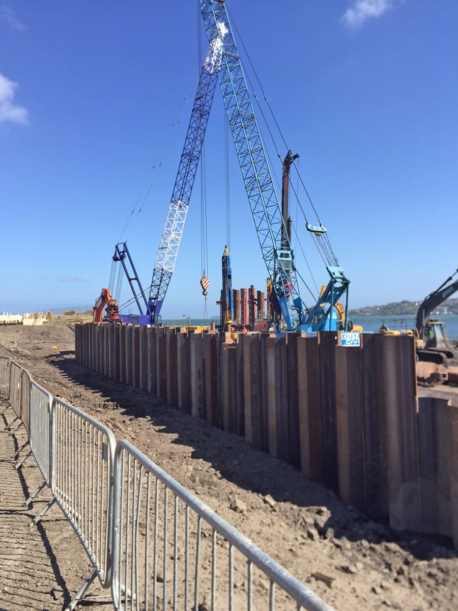 Prince Charles Wharf Extension, Dundee - Maxx Piling | Sheet Steel Piling
